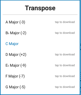 Transpose Your Sheet Music – Support Home